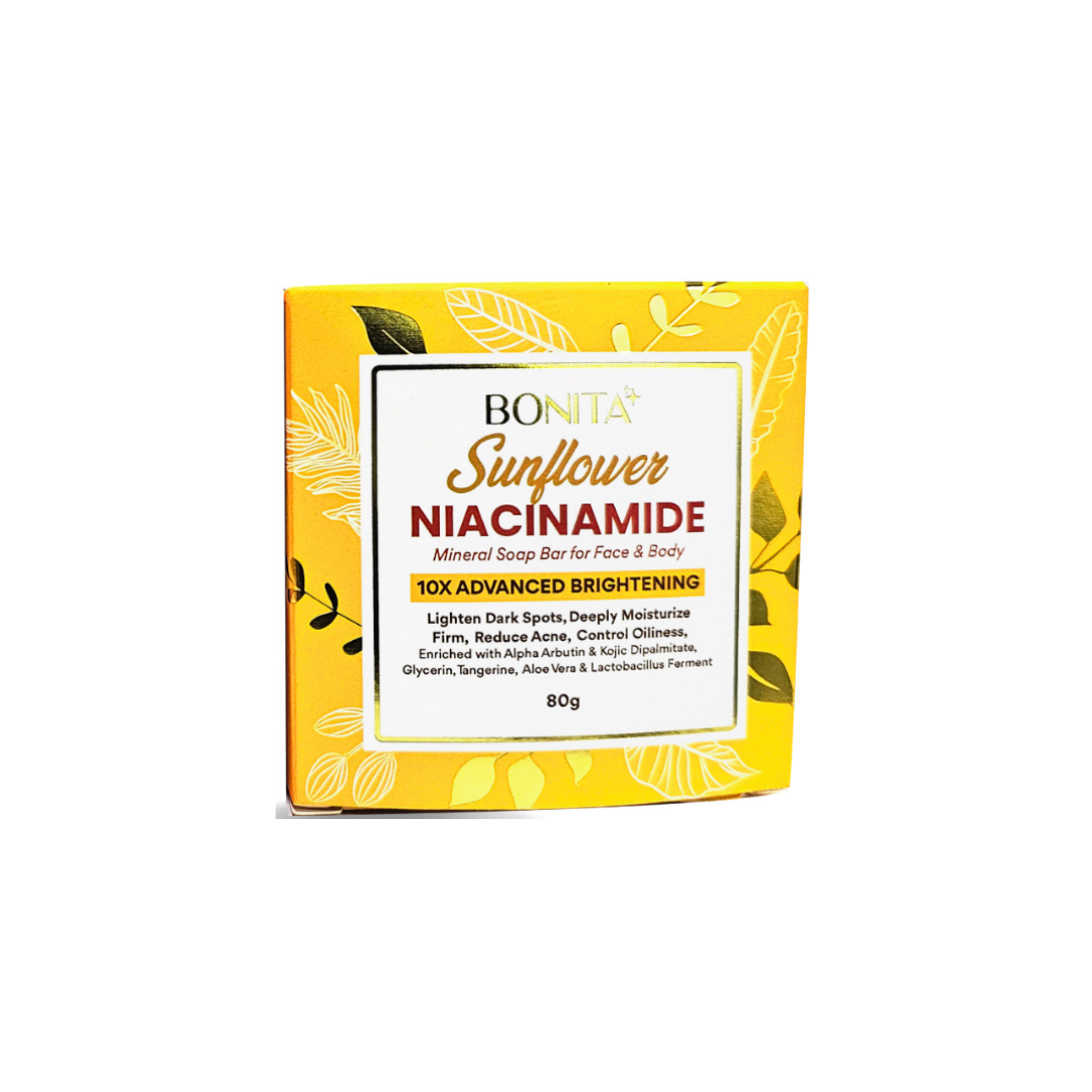 BONITA Sunflower Niacinamide Mineral Soap (10X Advance Brightening) 80g ...