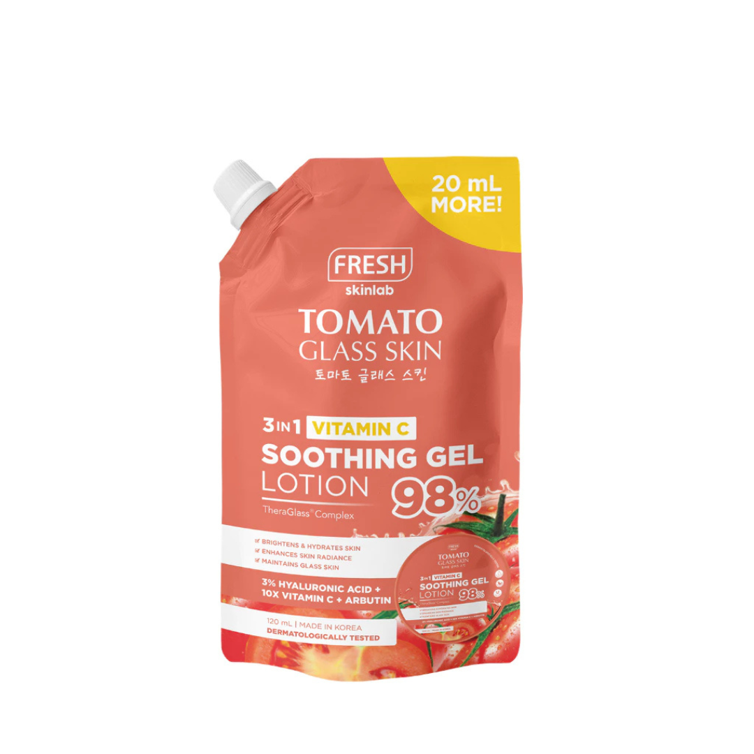 FRESH SKINLAB Tomato Glass Skin Soothing Gel Lotion (3in1 Vitamin C ...
