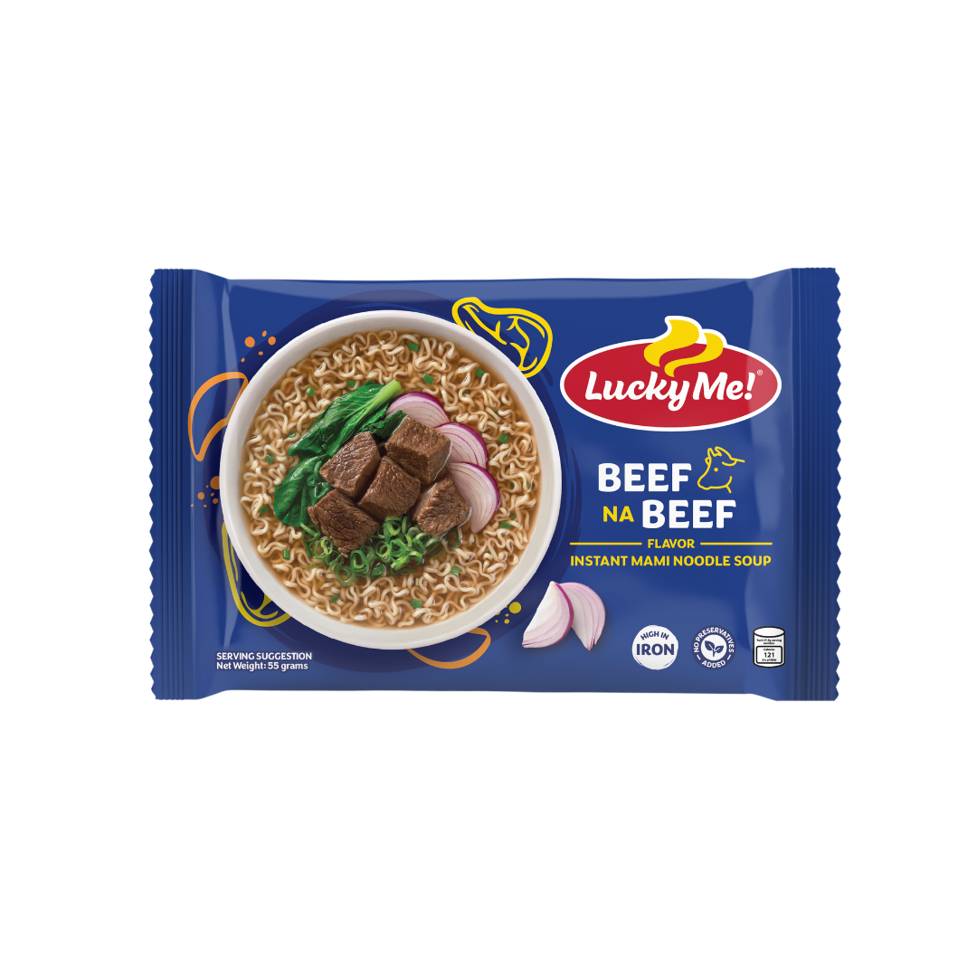 LUCKY ME Instant Mami Noodle Soup (Beef) 55g | Love Rys Australia ...