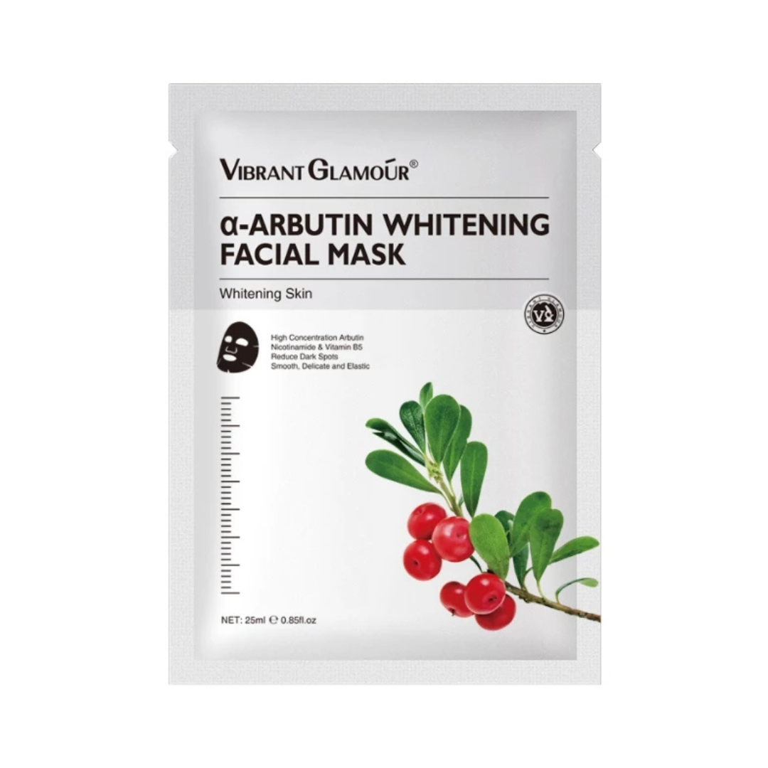 VIBRANT GLAMOUR a-Arbutin Whitening Facial Mask 25ml | Love Rys ...